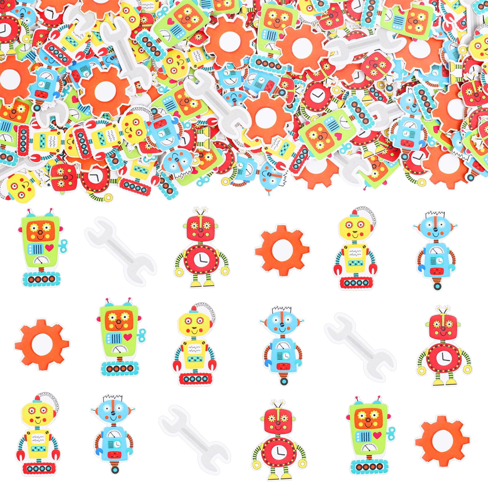 Cheereveal 200 Pieces Robot SSF20 Table Confetti for Boys - Robot Theme ...