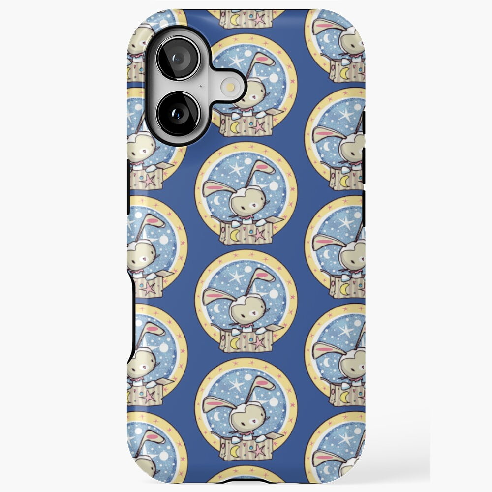 Cheerful Adorable Bunny in a Gift Box Phone Case 17 16 15 14 13 12 11 ...