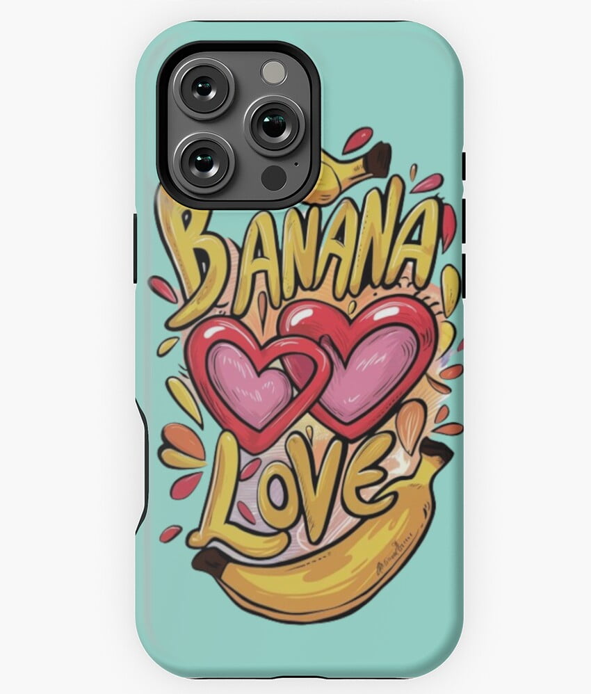 Cheerful Banana Love Playful Quote N7381 Phone Case for iPhone 17 16 15 14 13 12 11 Pro Max ...