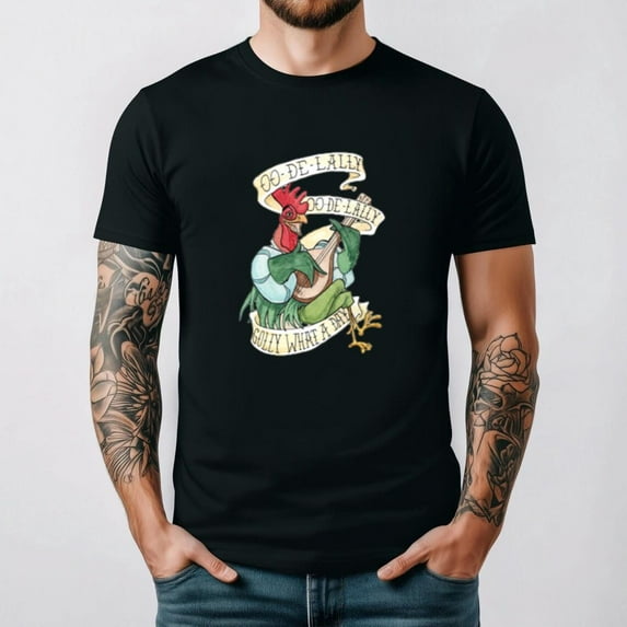 Cheerful Bard Retro Folk Song Unisex T-shirt Vintage Funny Cartoon ...