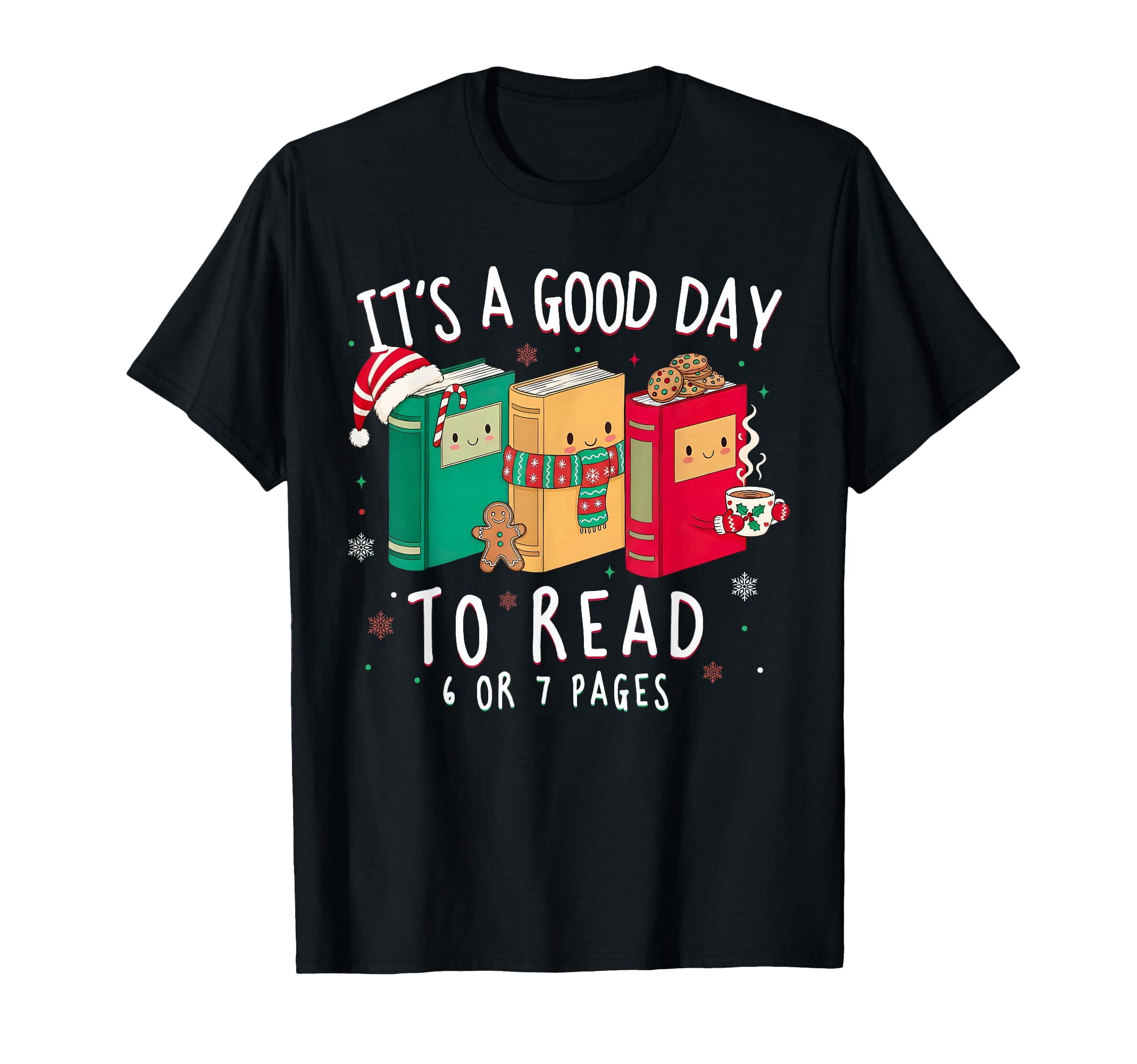 Cheerful Cartoon Books T-Shirt for English Teachers and Book Lovers ...