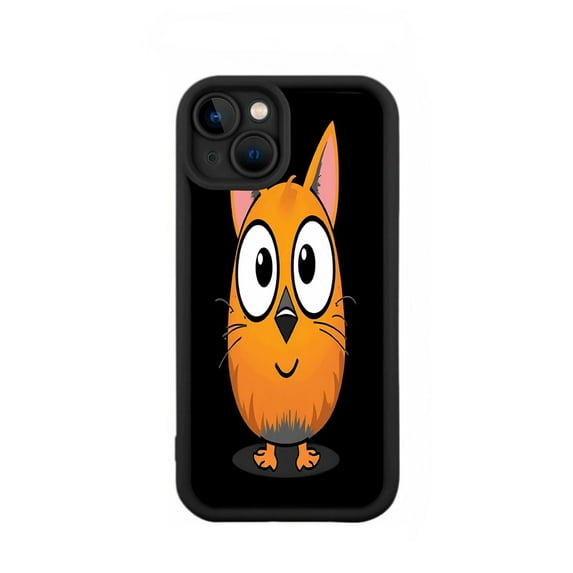 Cheerful Cartoon Cat Character Phone Case for iPhone 15 - Lightweight ...