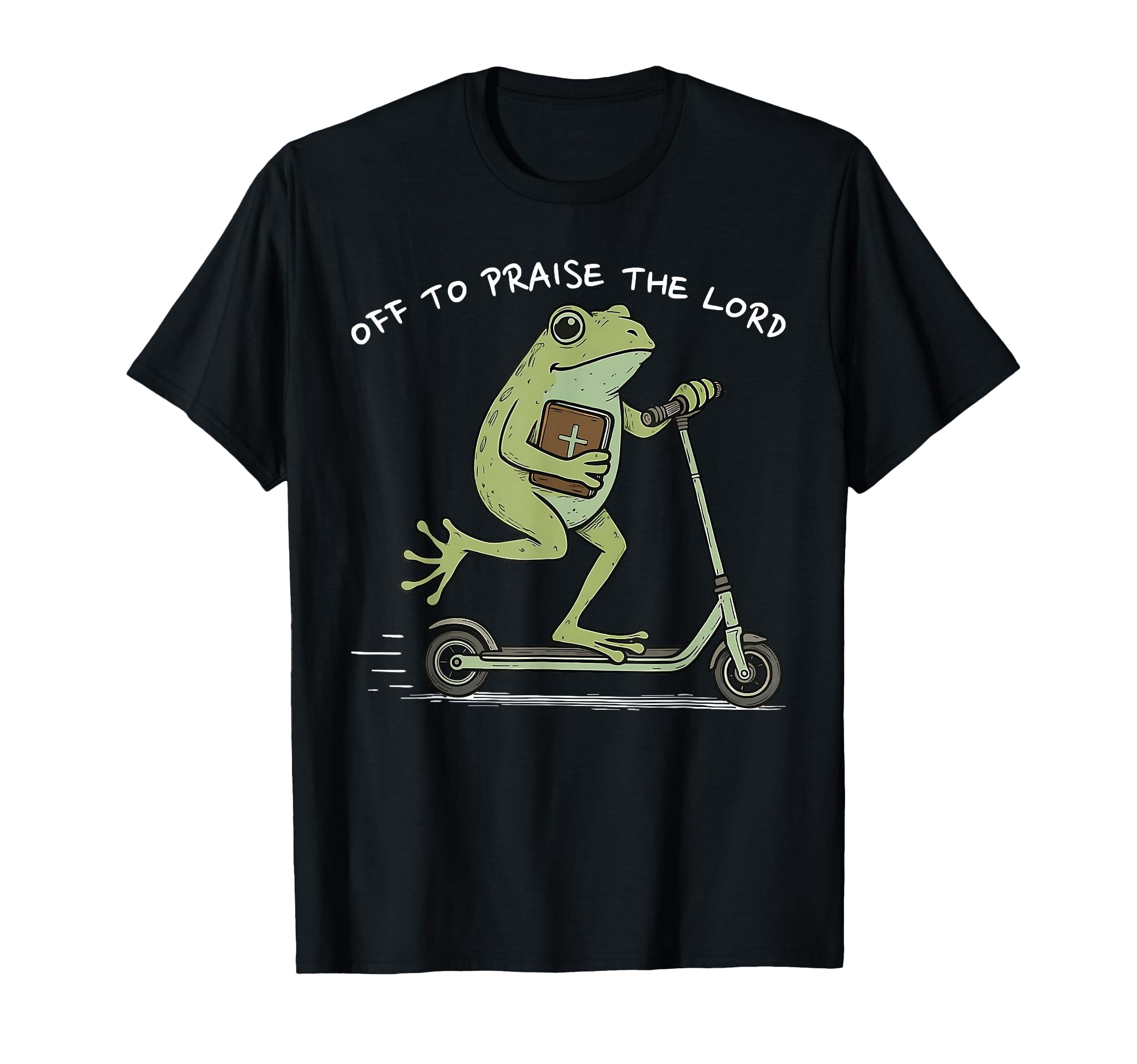 Cheerful Cartoon Frog T-Shirt for Positive Christian Vibes and ...