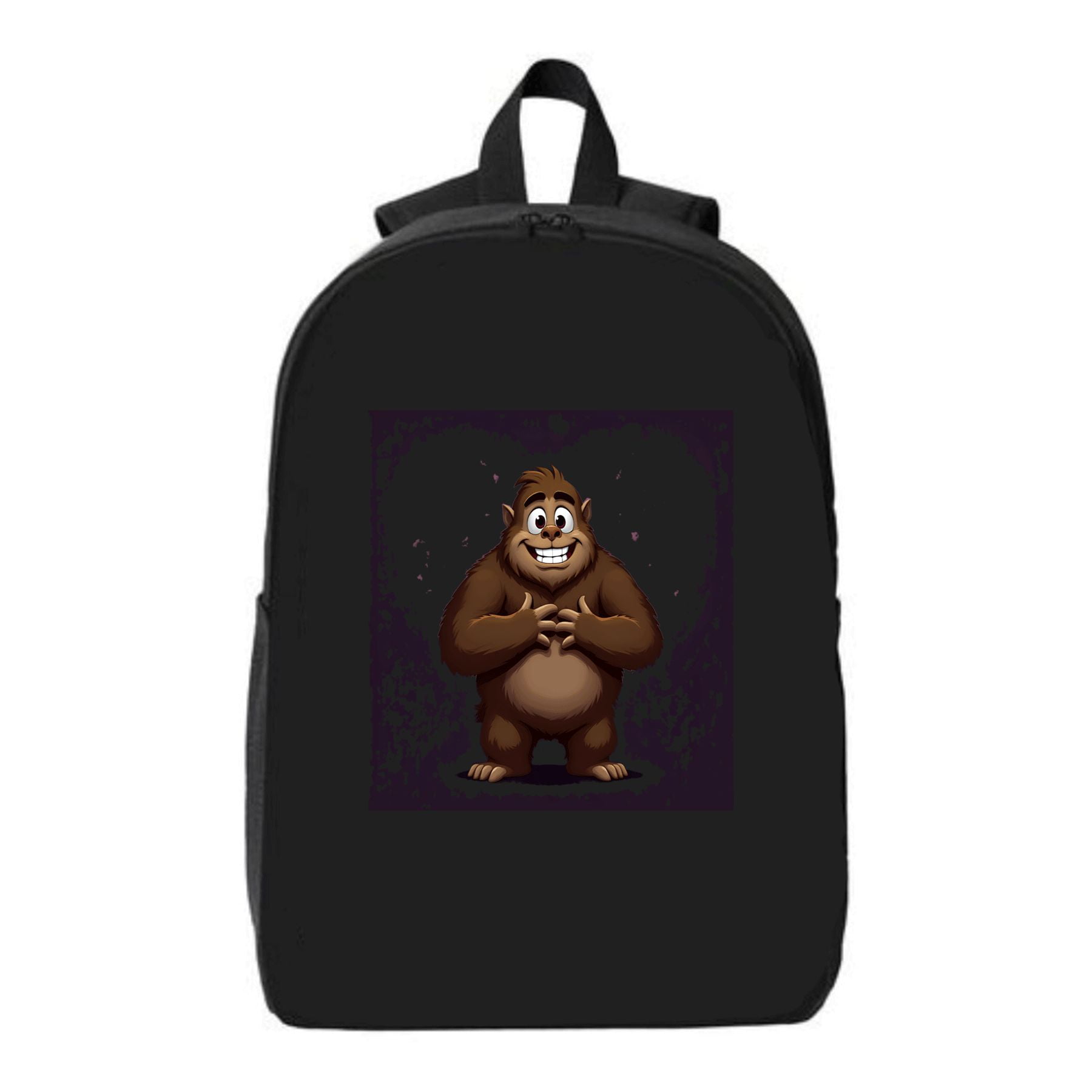 Cheerful Cartoon Gorilla Laptop Backpack - Fits 15 " Laptop & iPad ...