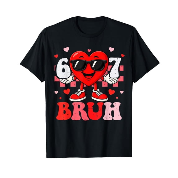 Cheerful Cartoon Heart T-Shirt for Fun Valentine's Day Celebration ...