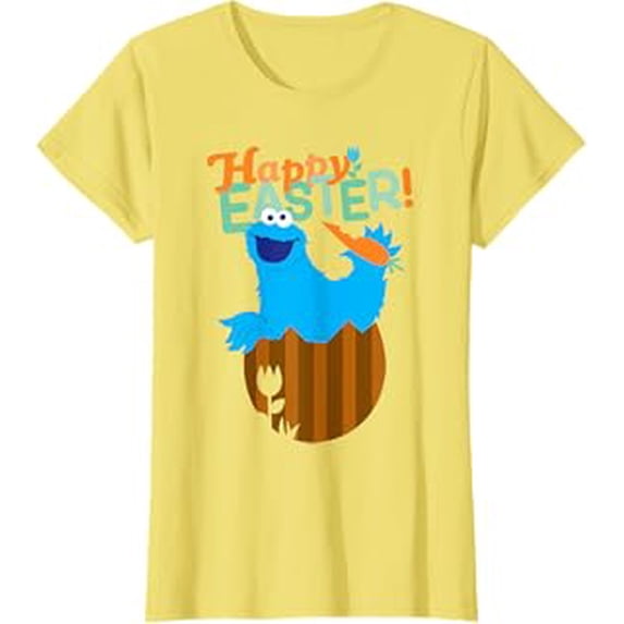 Cheerful Cartoon Monster Happy Easter T-Shirt for Festive Celebrations ...