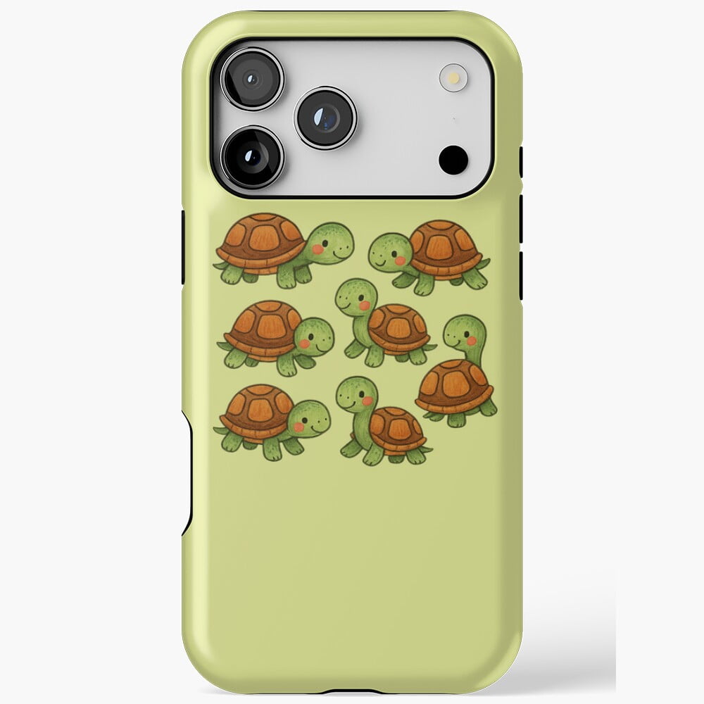 Cheerful Hand Drawn Baby Turtles Cute Pattern Phone Case for iPhone 11 ...