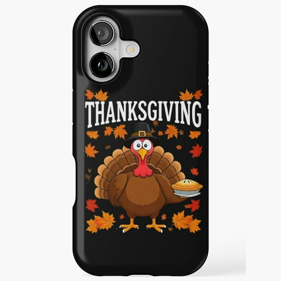 Cheerful Happy Thanksgiving Funny Turkey Holiday Design Case for iPhone ...