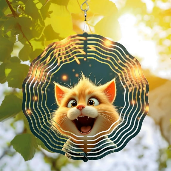 Cheerful Metal Hanging Wind Spinners & Chimes - Dynamic Sound Wave ...