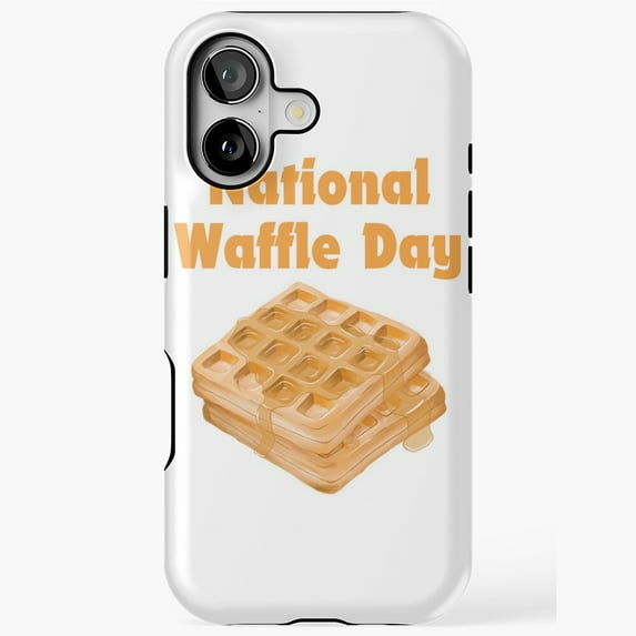 Cheerful National Waffle Day Breakfast Treat Case for iPhone 17 through ...