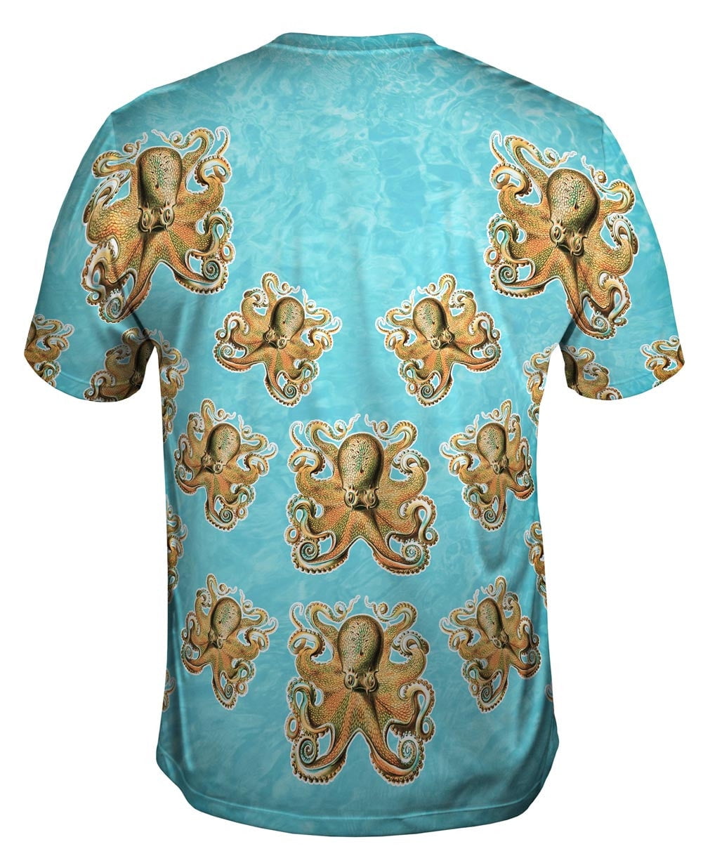Cheerful Orange Octopus Mens T-Shirt All Over Print - Walmart.com