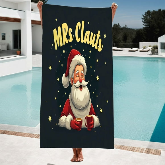 Mrs Claus On The Beach