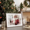 Cheerful Santa Claus with Holiday Mug, wall decor, home decor, art ...