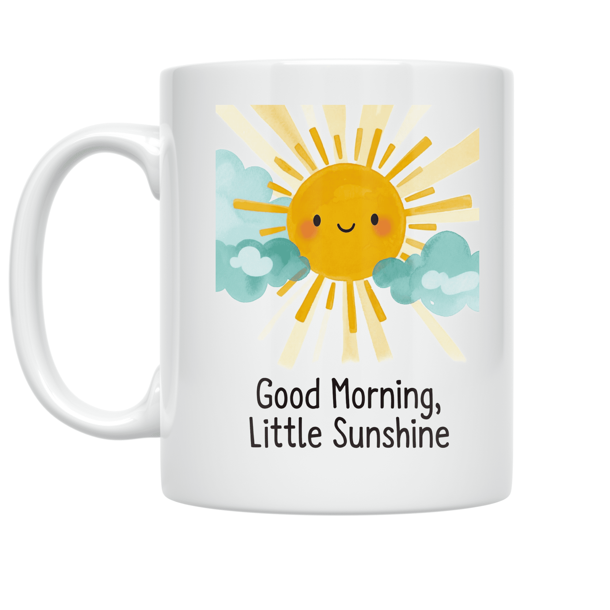 Cheerful Sun Design - Kids Cocoa Enthusiast - 11 oz Ceramic Coffee Mug ...