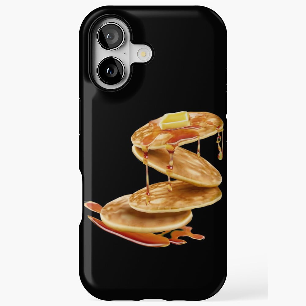 Cheerful Yummy Pancake Stack Butter Honey Drip Art Case for iPhone 17 through 11 Pro Max ...