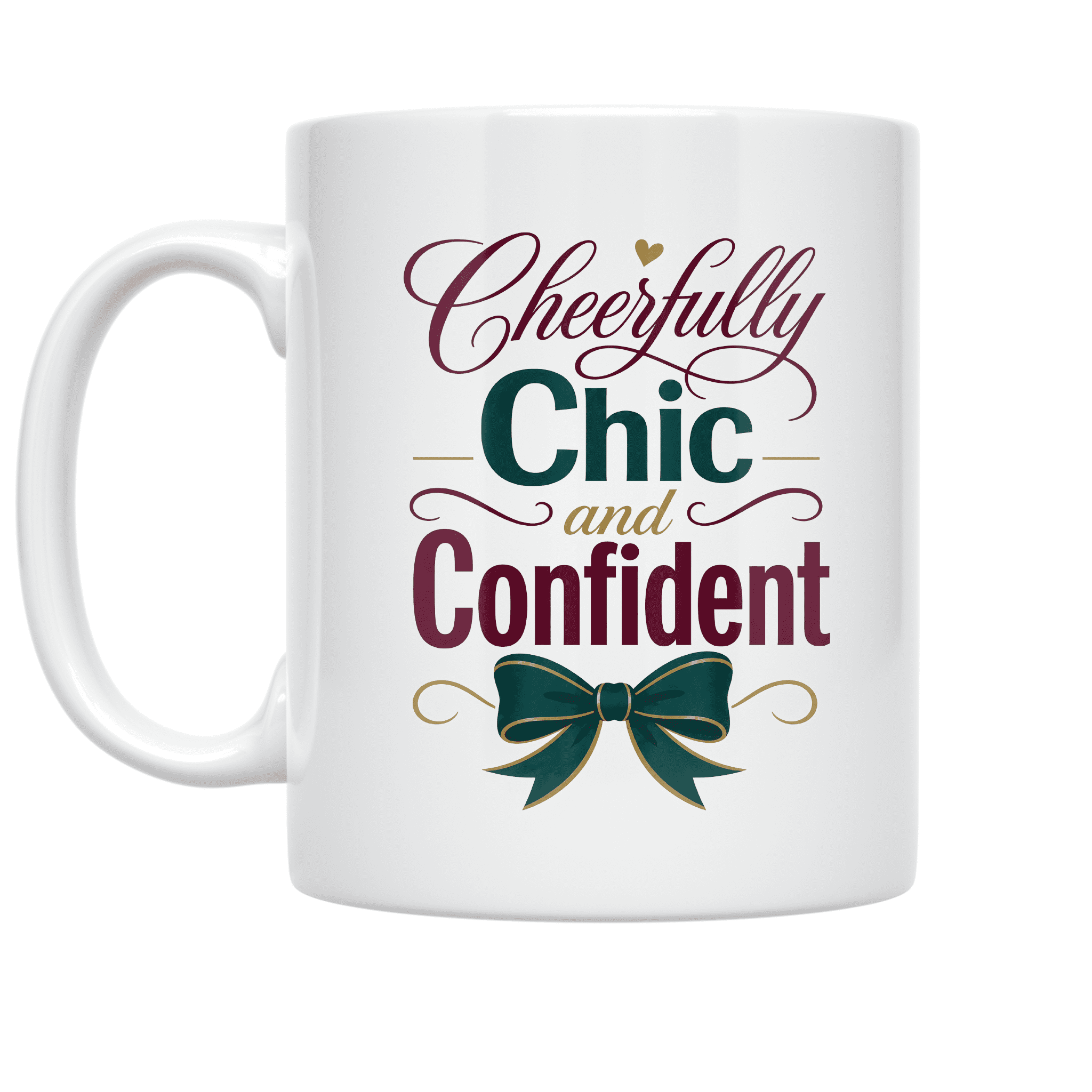 Cheerfully Chic and Confident - Style Enthusiast - 11 oz Ceramic Coffee ...