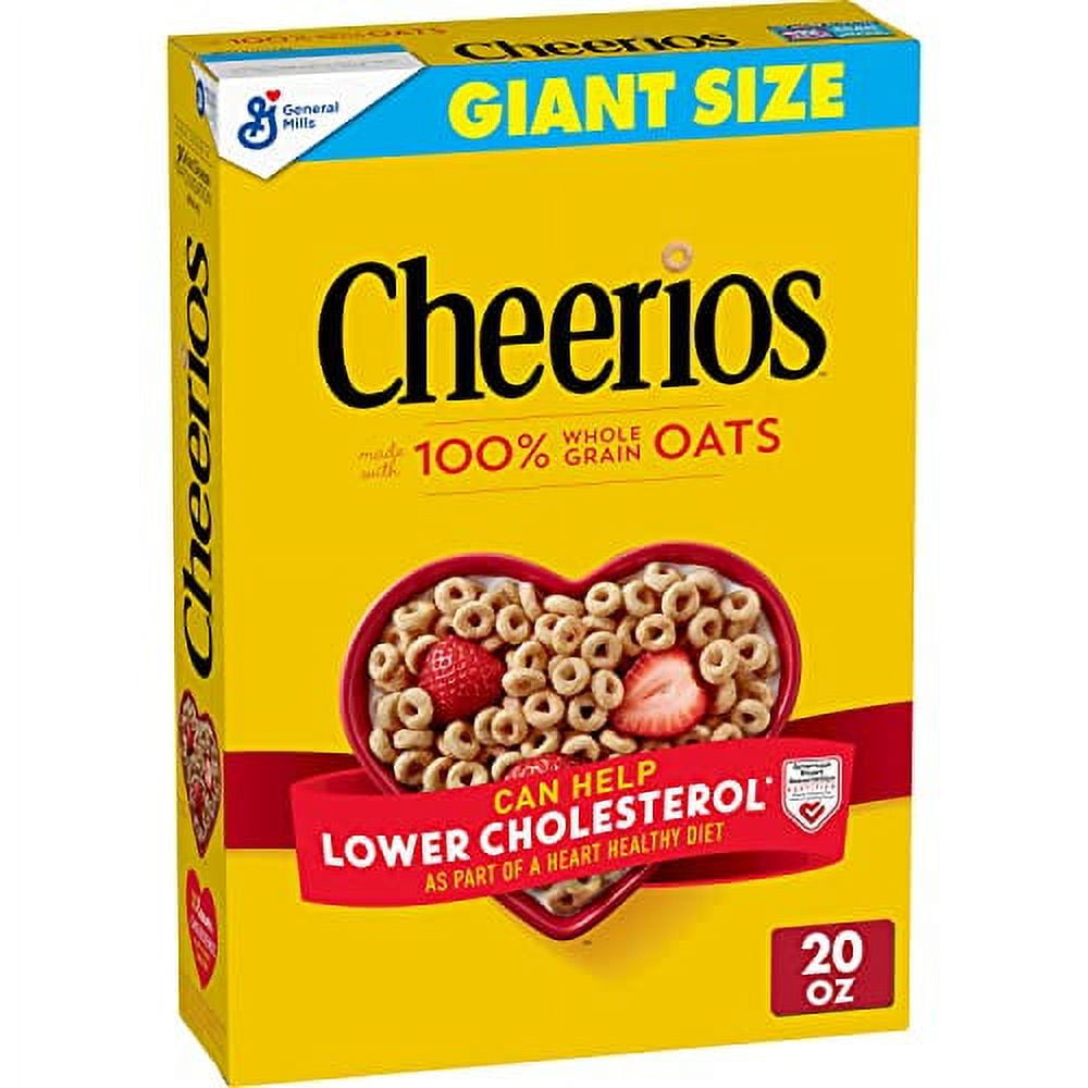 Cheerios Heart Healthy, Gluten Free, Whole Grain Oats Cereal, Giant ...