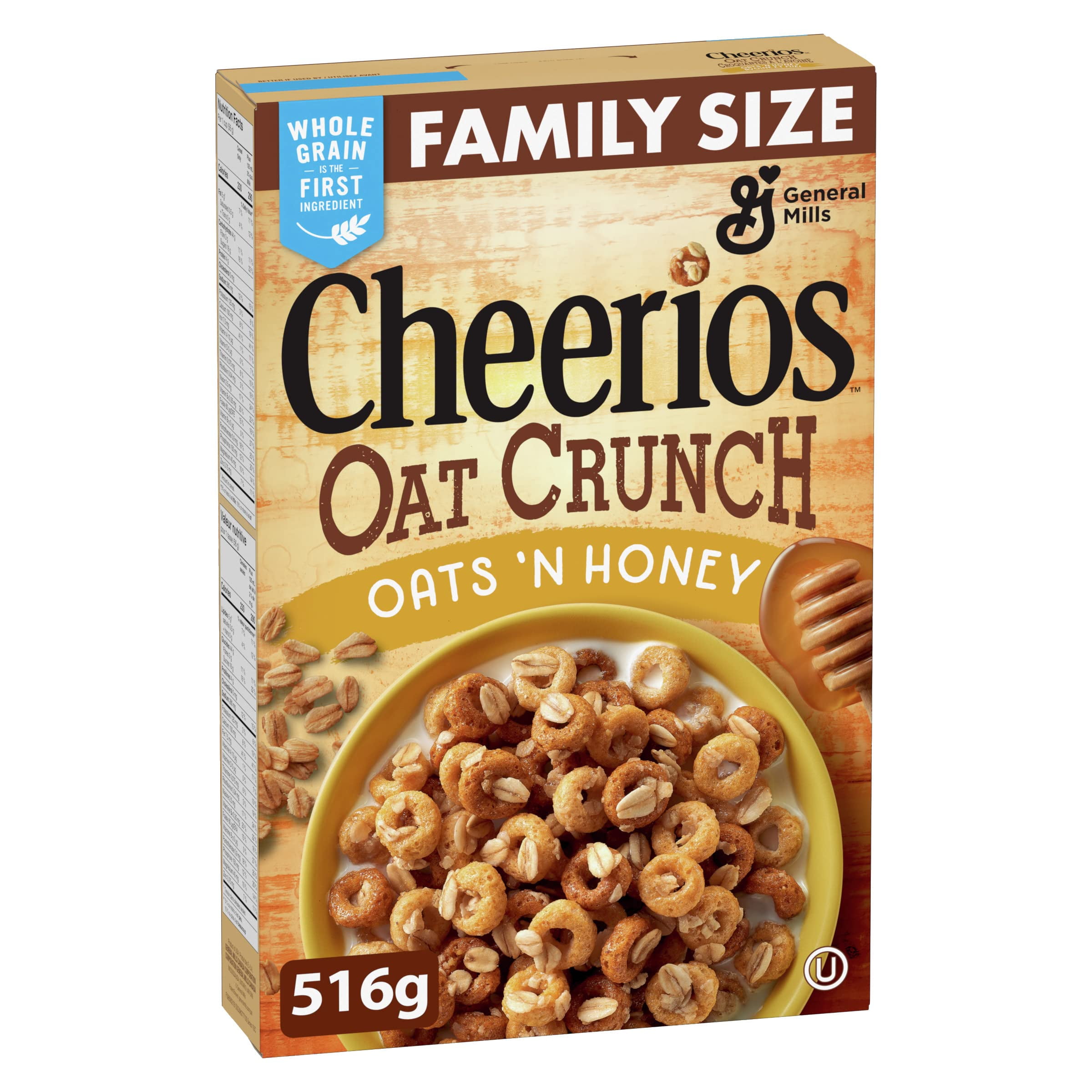 Cheerios Oat Crunch Oats ,N Honey Cereal, 516G/18.2 Oz, Imported From ...