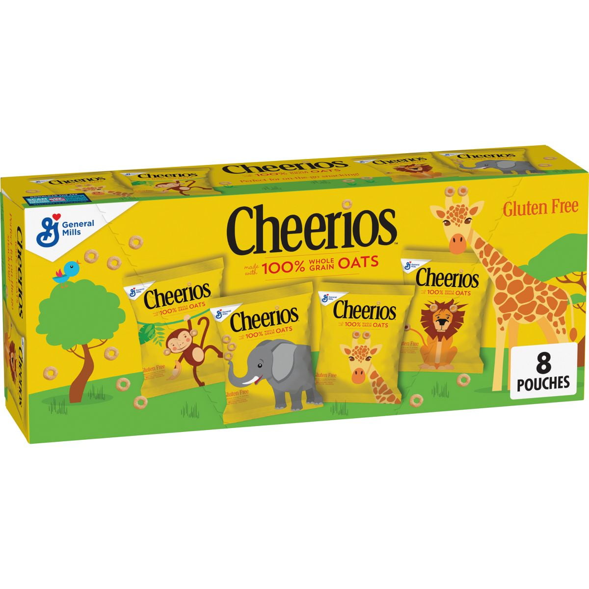 Cheerios On The Go Pouches - 8ct / 7.33oz - Pack of 2 - Walmart.com