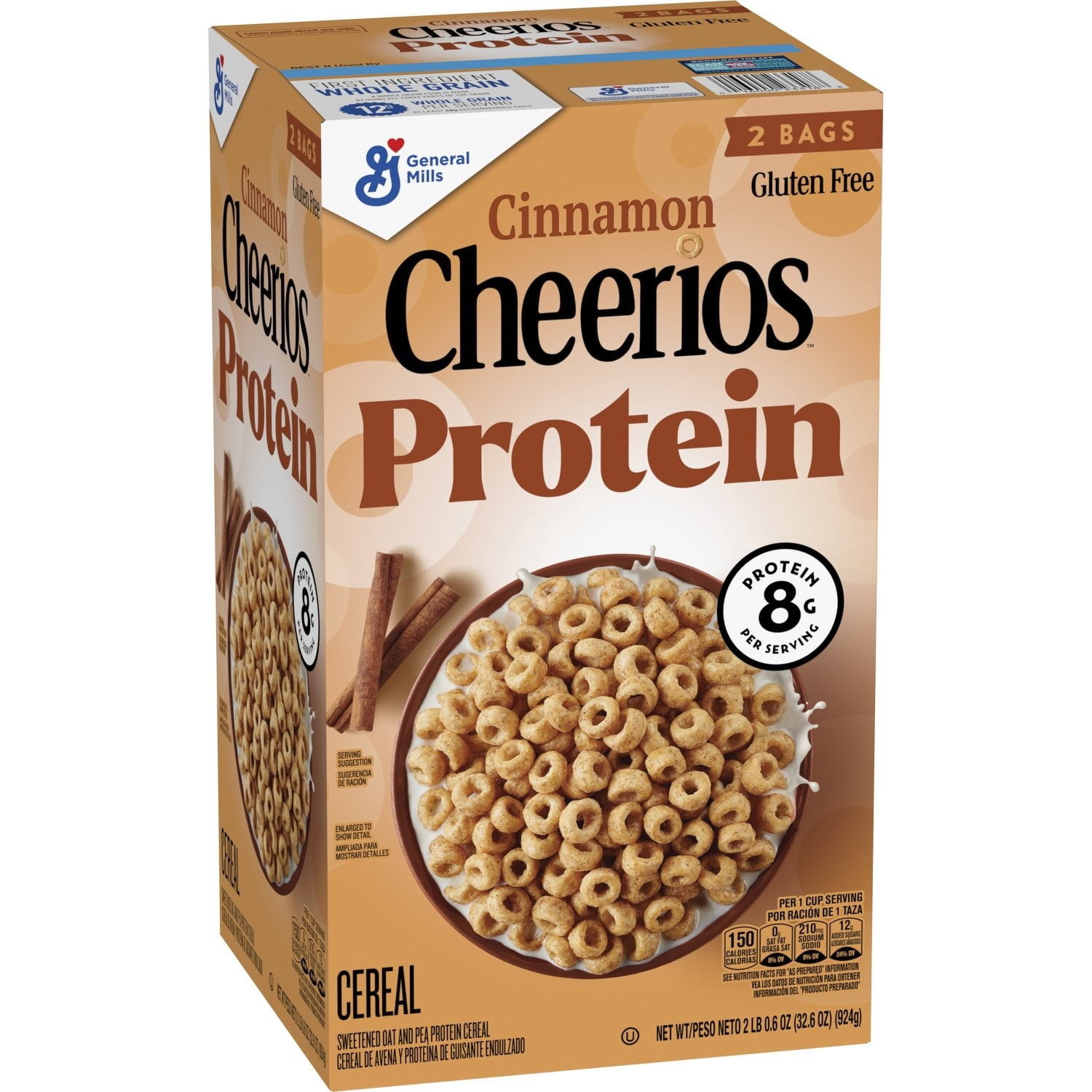 Cheerios Oat Crunch, Cinnamon (59.5 Ounce) - Walmart.com