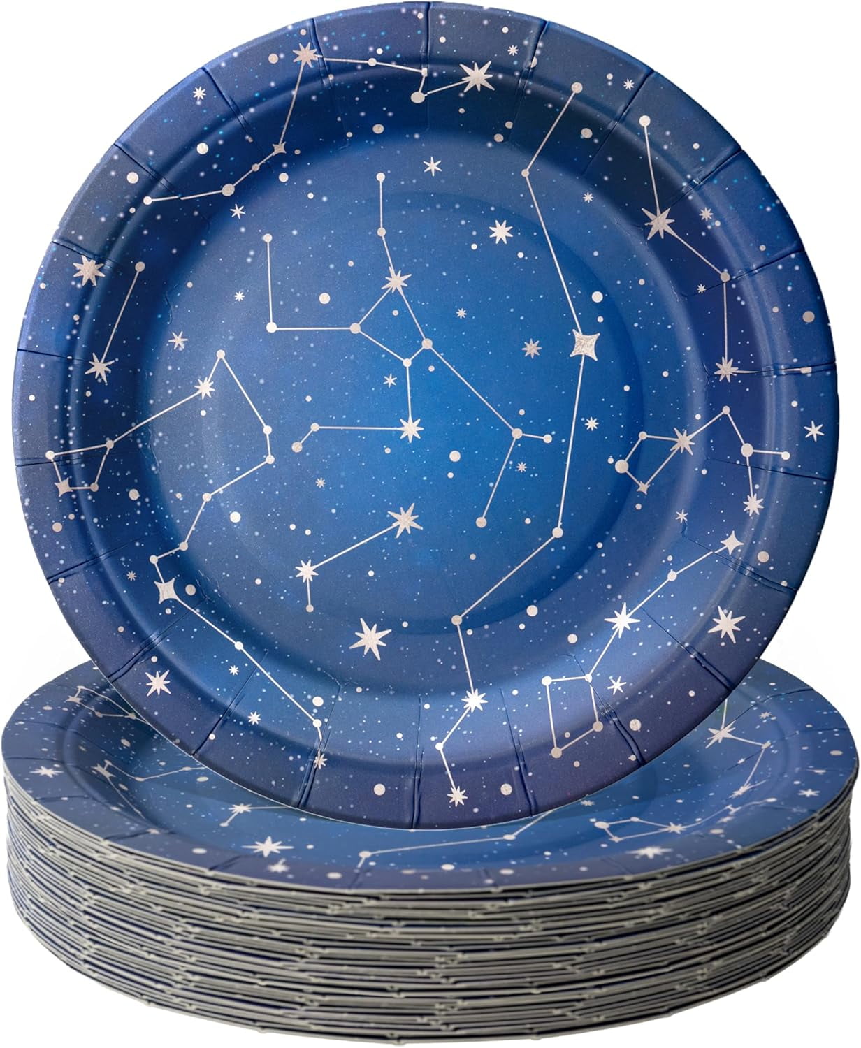 Cheerland 24 Pcs Space Party Plates Zodiac Constellation Paper Plate ...