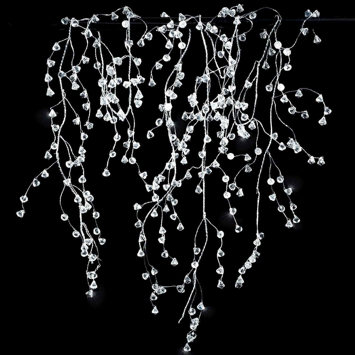 Cheerland Acrylic Crystal Beaded Garlands Party Decorations, 2 Pcs ...