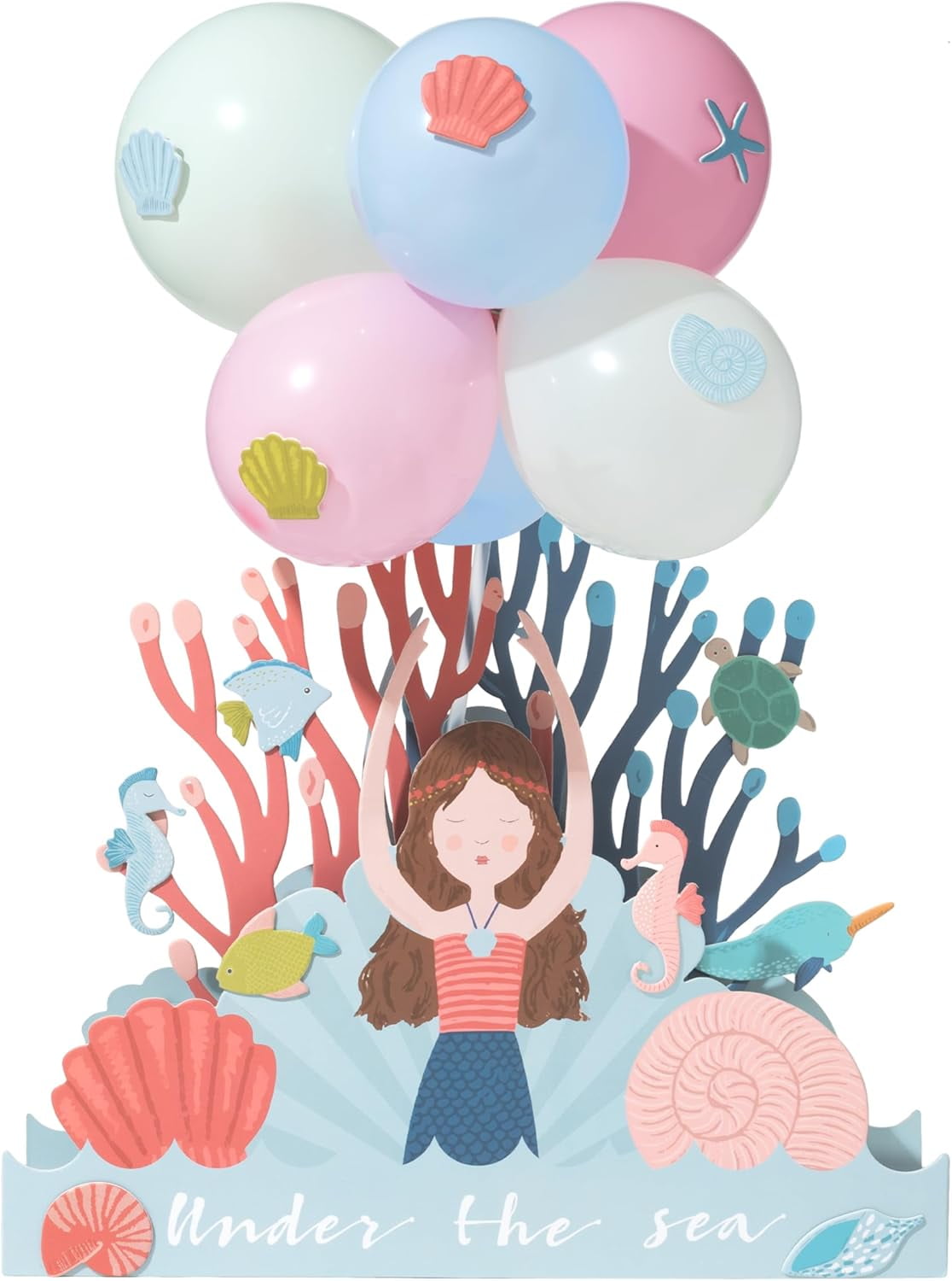 Cheerland Mermaid Centerpieces for Girls Birthday Beach Party Sea ...