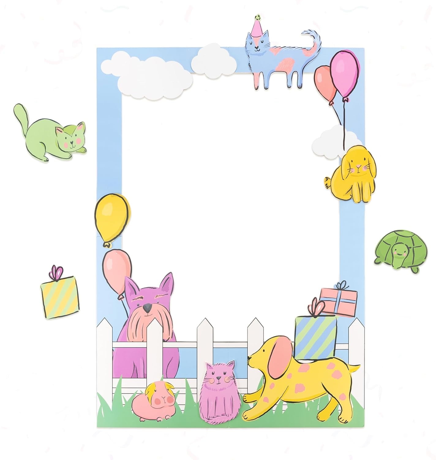 Cheerland Photo Booth Selfie Frame Pet Party Birthday Cute, 29.5 x 21 ...