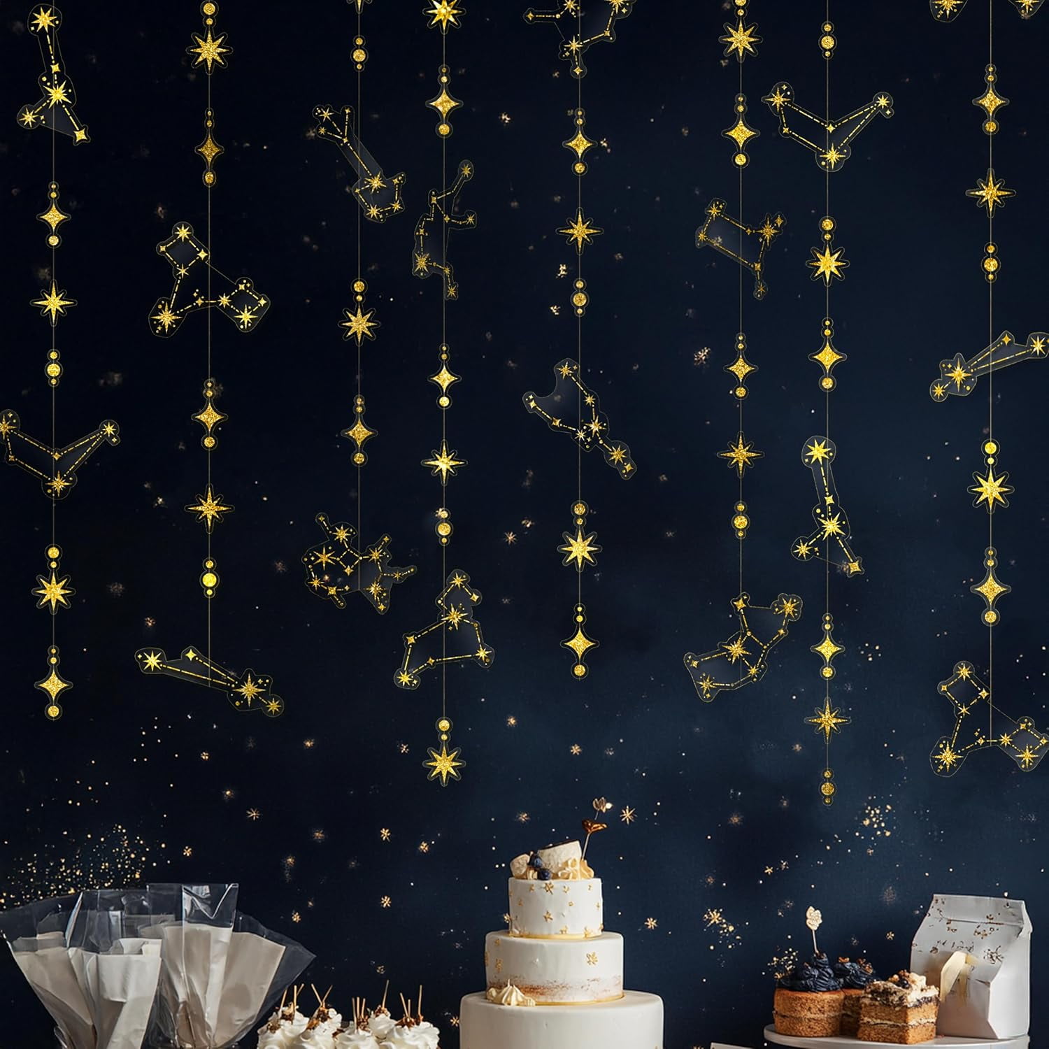 Cheerland Star Party Decorations Zodiac Constellation Garland Celestial ...