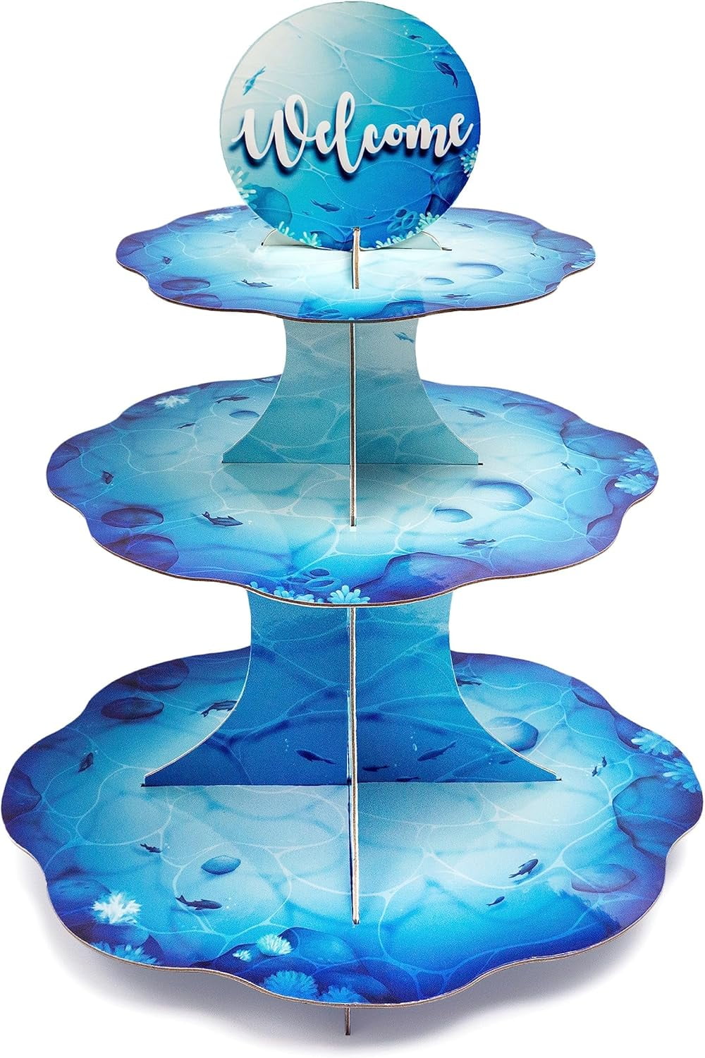 Cheerland Under The Sea Theme cake Stand Ocean Birthday 3 Tier Serving ...