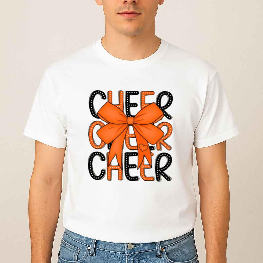 Cheerleader Bows And Megaphones Go Team Spirit Gift Unisex T-Shirt up ...