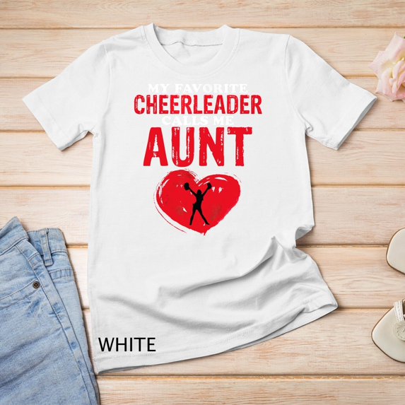 Cheerleader Calls Me Aunt Cheer Mom Women Cheerleading Gift Unisex T ...