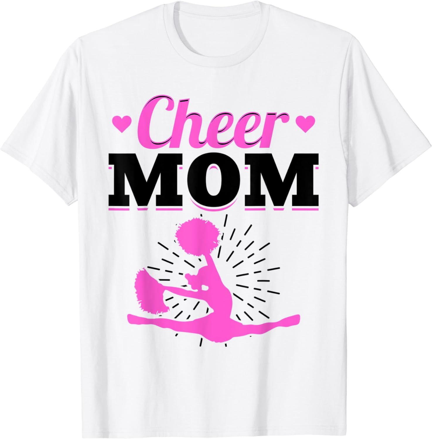 Cheerleader Cheerleading Cheer Mom T-Shirt - Walmart.com
