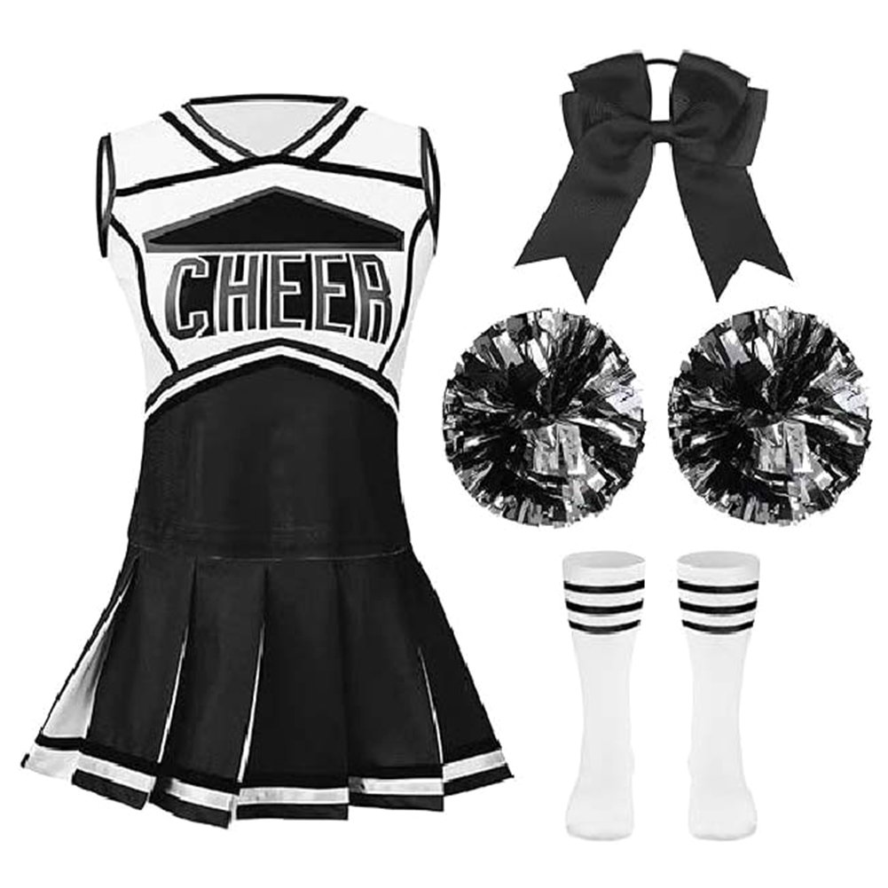 Cheerleader Costume for Girls Cheerleading Kids Dress up Halloween Cute ...