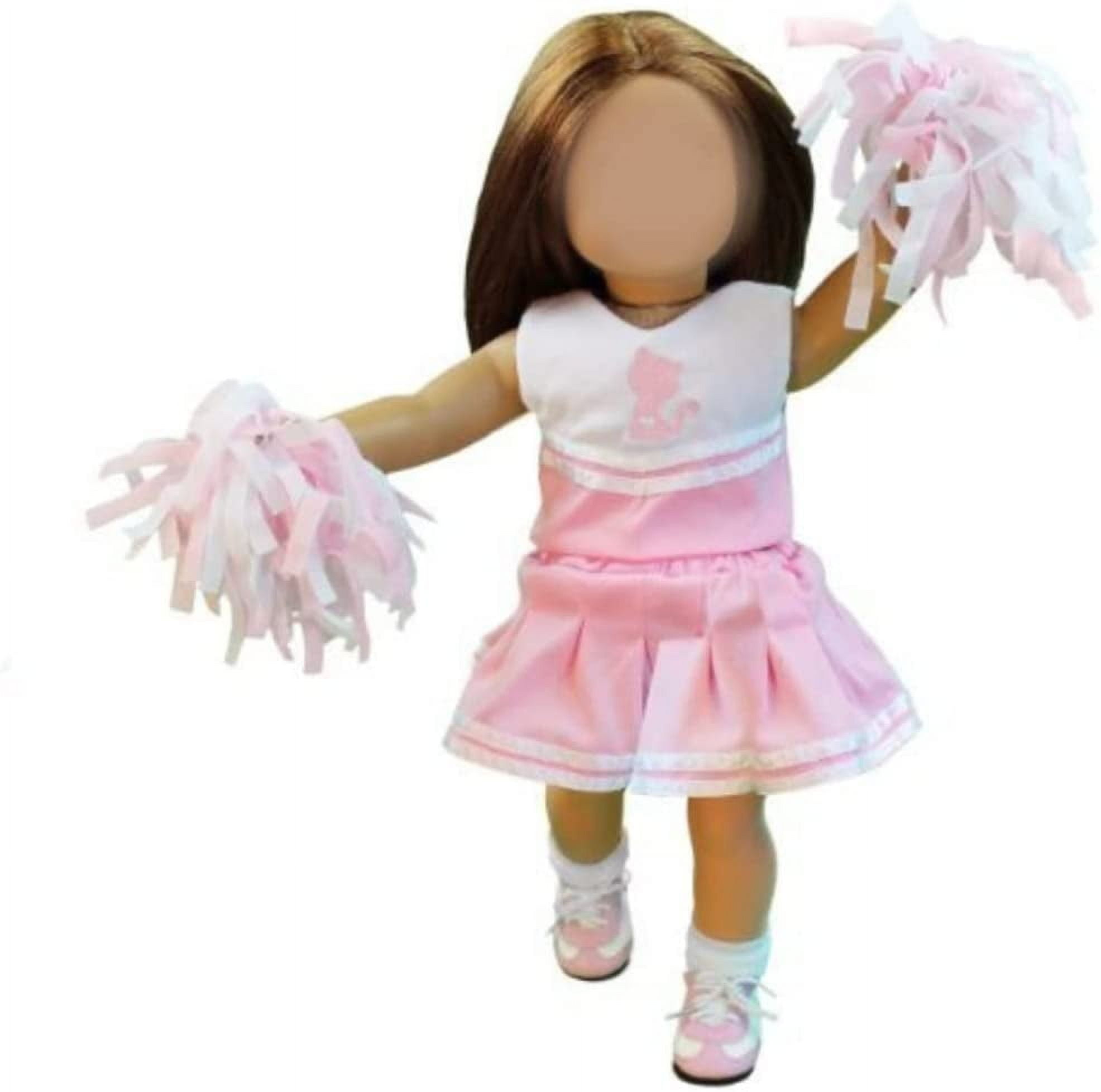 Cheerleader Doll Outfit for 18" Dolls - 4 Piece Cheerleading Costume ...