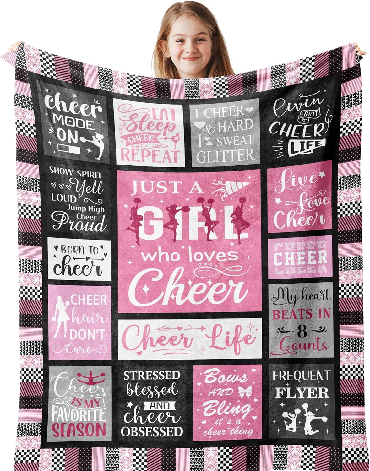 Cheerleader Gifts, Unique Cheer Blanket Gifts for Girls, Best ...