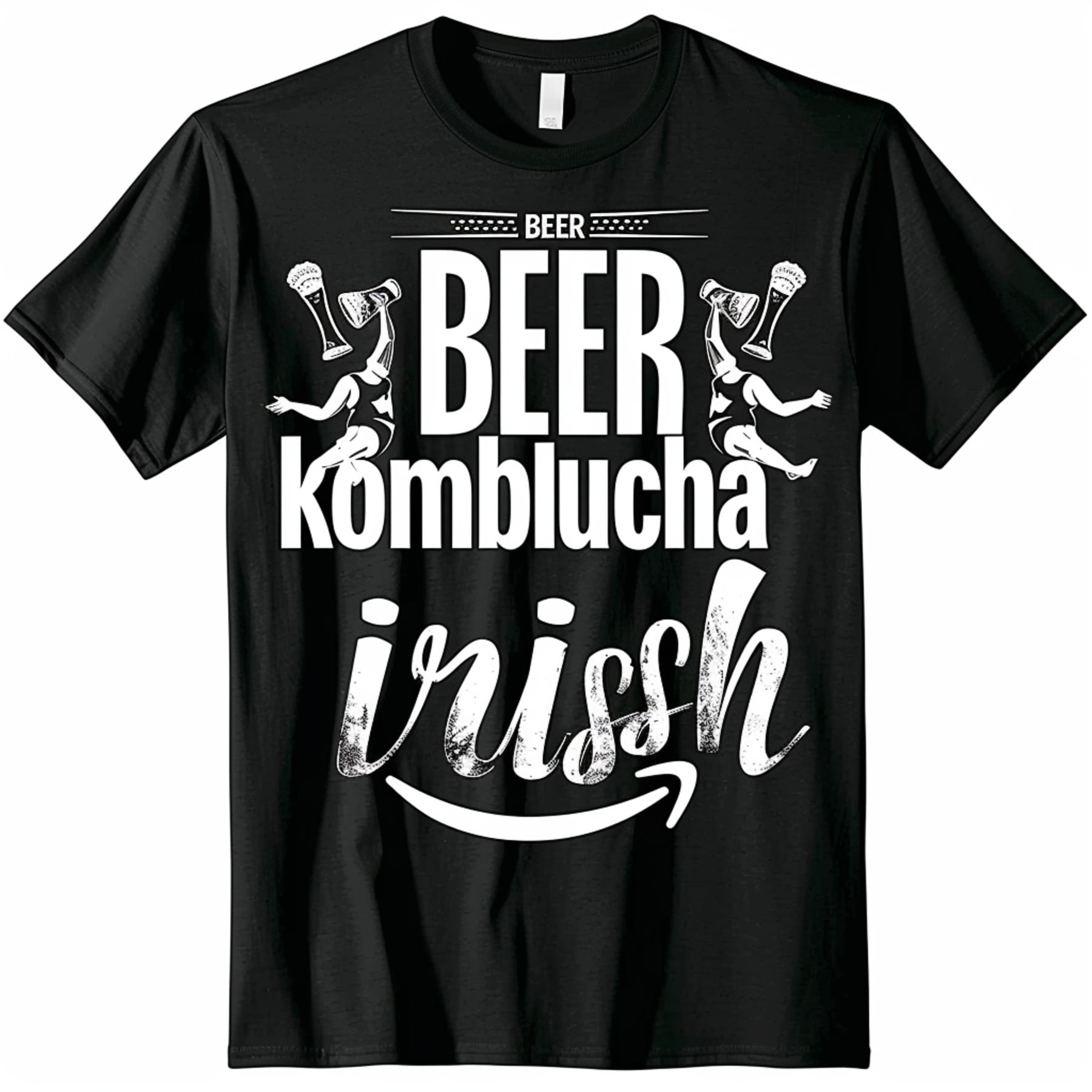 Cheerleader Graphic Black T Shirt with BEER Sentinel Competition Theme ...