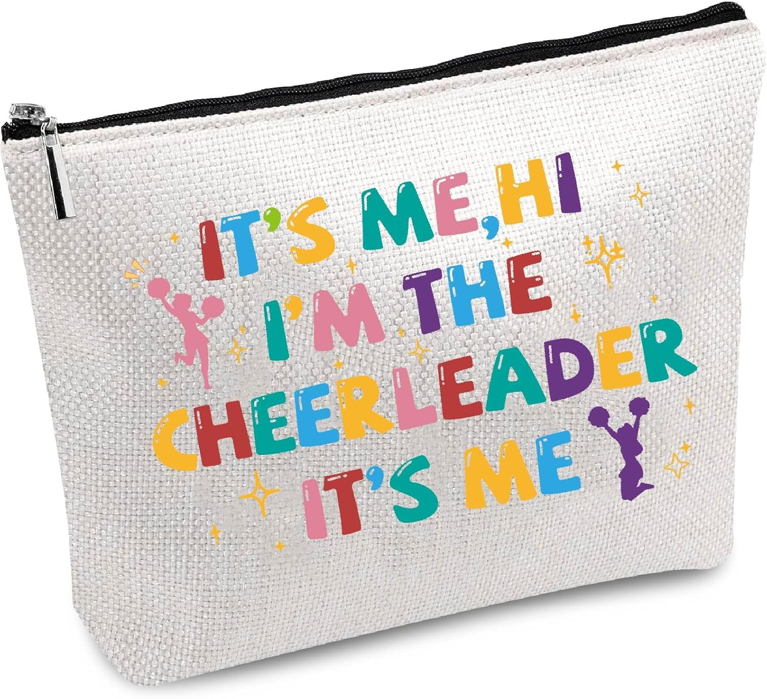 Cheerleader Makeup Bag Canvas Cosmetic Bag Multi Purpose Pen Case ...