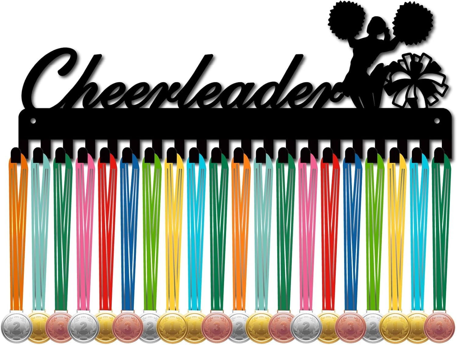 Cheerleader Medal Hanger Display Cheerleading Medal Holder Sports Frame ...