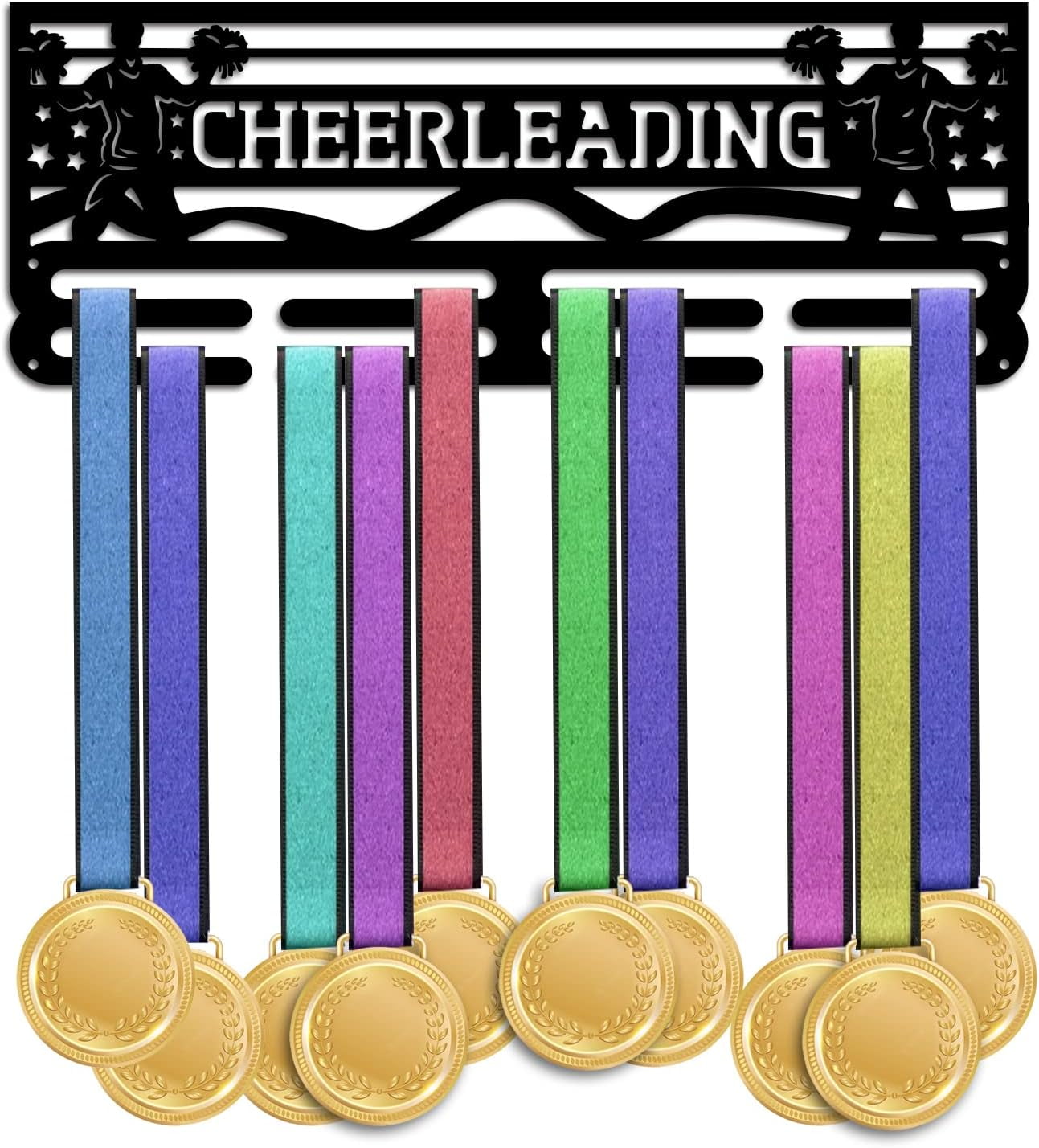 Cheerleader Medal Hanger Holder Display Rack Medal Hanger Awards Ribbon ...