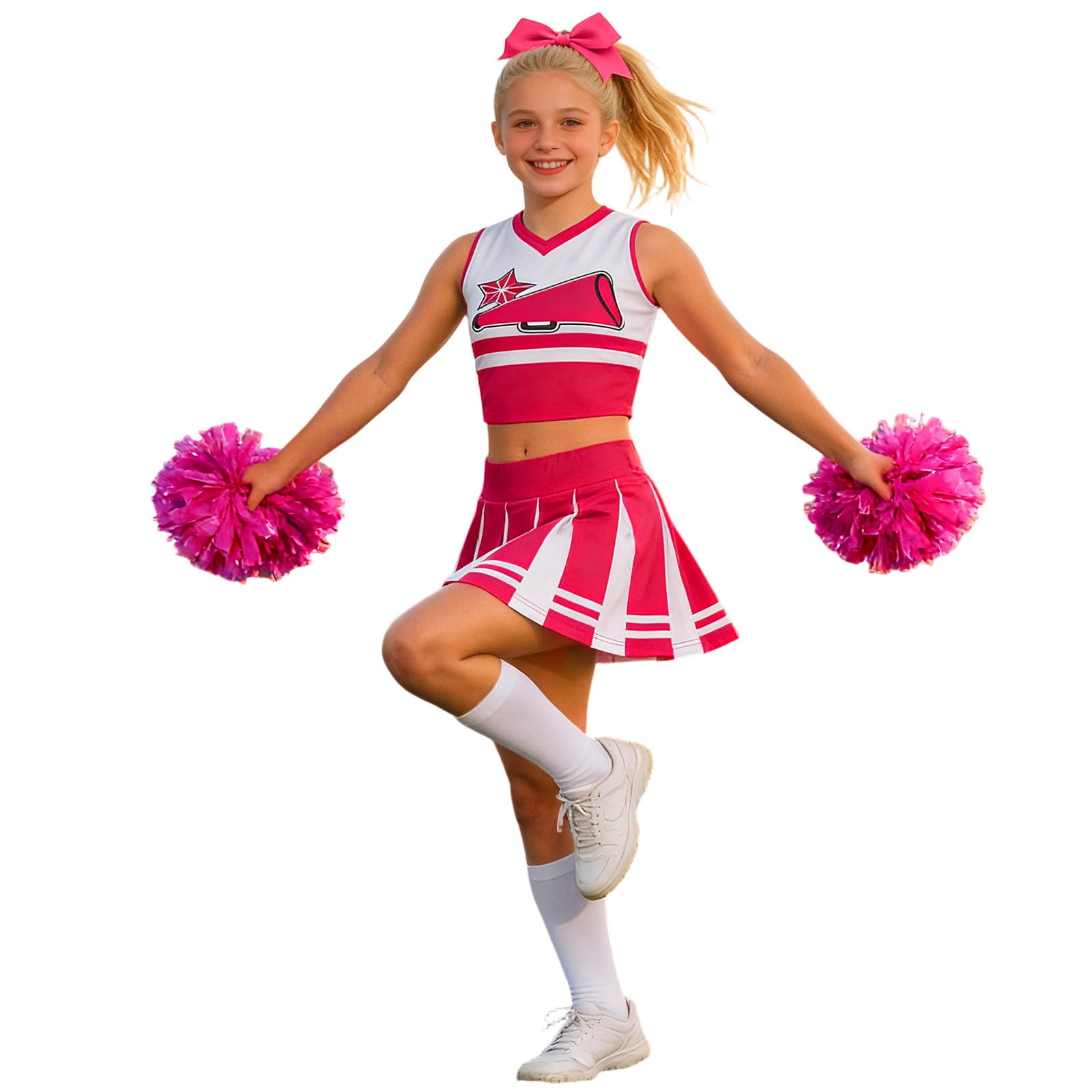 Cheerleader Outfit for Girls Kids Cheerleading Team Set Role Playing ...