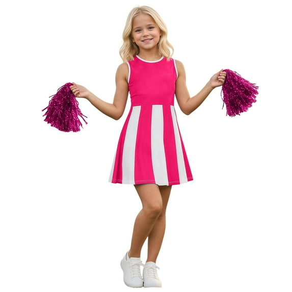 Cheerleader Outfit for Girls Kids Cheerleading Team Set Role Playing ...