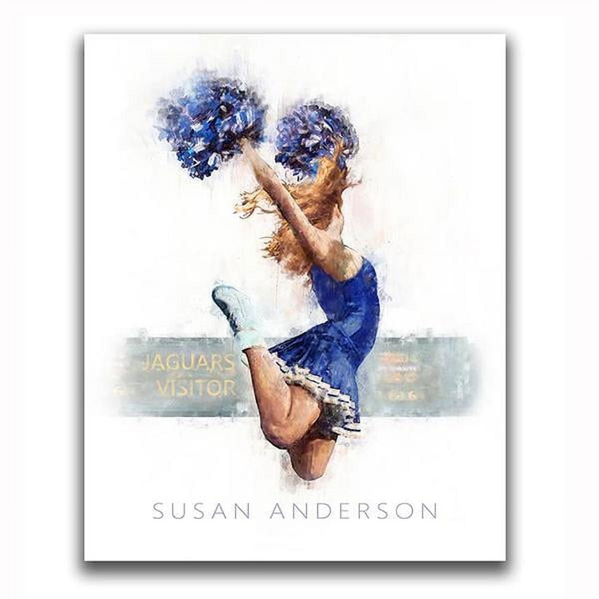 Cheerleader Personalized Print - Walmart.com