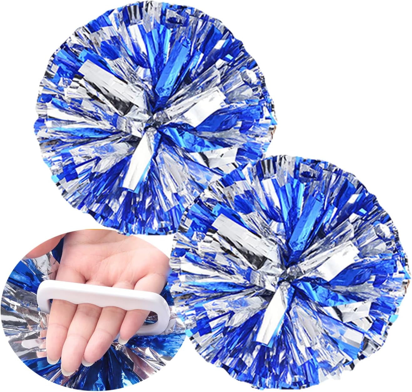 Cheerleader Pom Poms,Cheerleading Pom Poms,Hand Flower Pompoms,Metallic ...