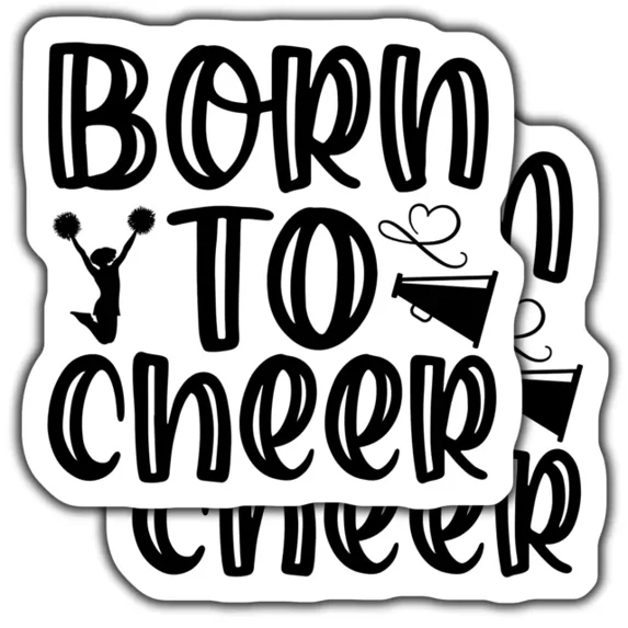 Cheerleader Stickers Set, Cheerleading Decal For Water Bottle, Laptop ...
