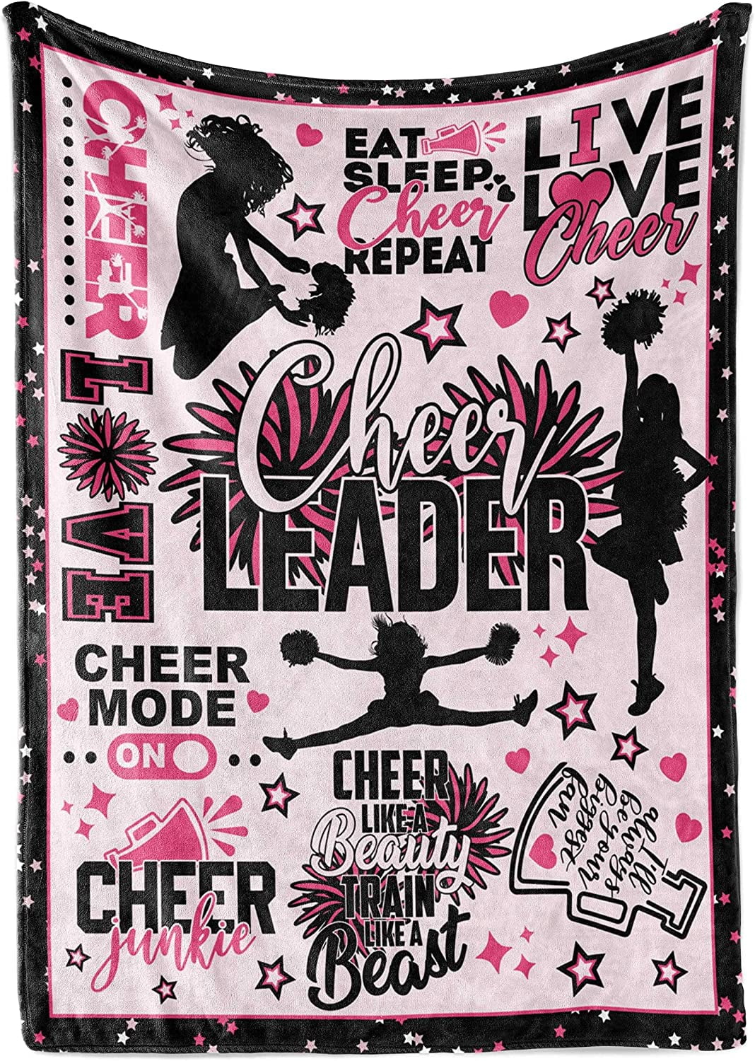 Cheerleader Throw Blanket - Flannel Blankets for Cheerleading ...