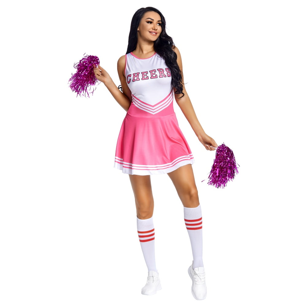 Cheerleader Uniform for Women Girls, High School Fancy Dress ...