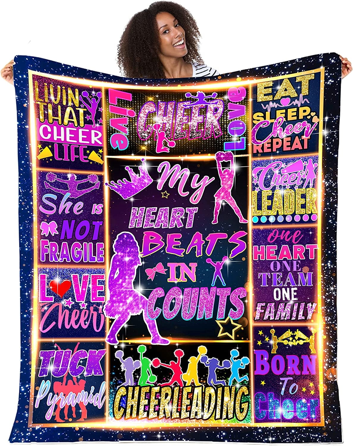 Cheerleader''s Blanket Cheer Blanket Cheerleading Gifts for Girls Ultra ...