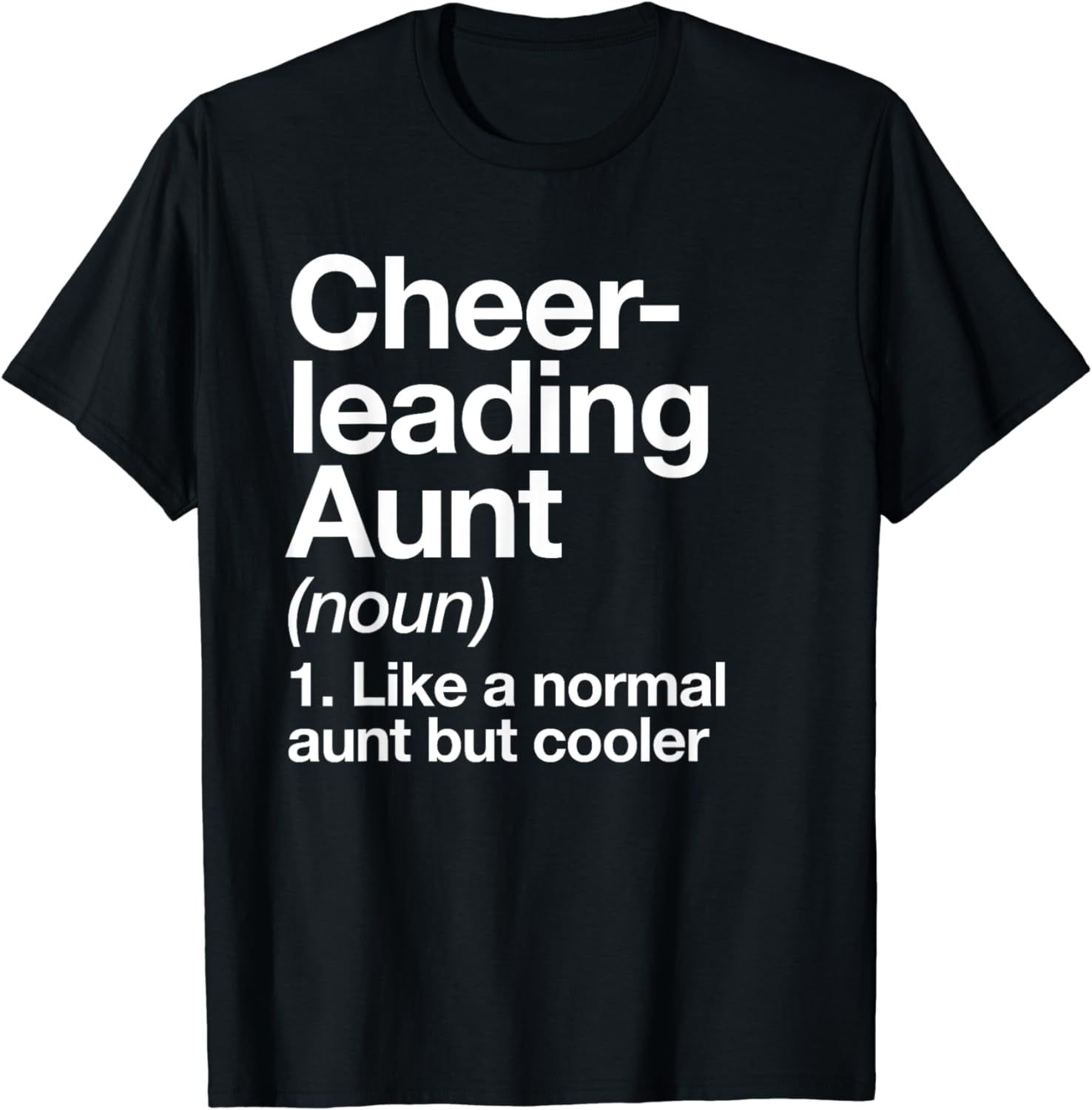 Cheerleading Aunt Definition Funny & Sassy Sports T-Shirt - Walmart.com