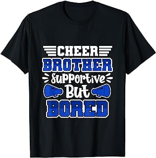 Cheerleading Cheer Brother Supportive But Bored T-Shirt - Walmart.com